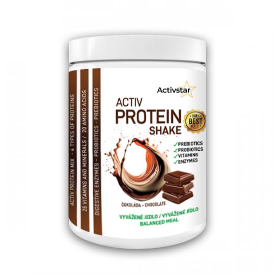 Activstar - Activ Protein shake Čokoláda 480 g | activstar.sk